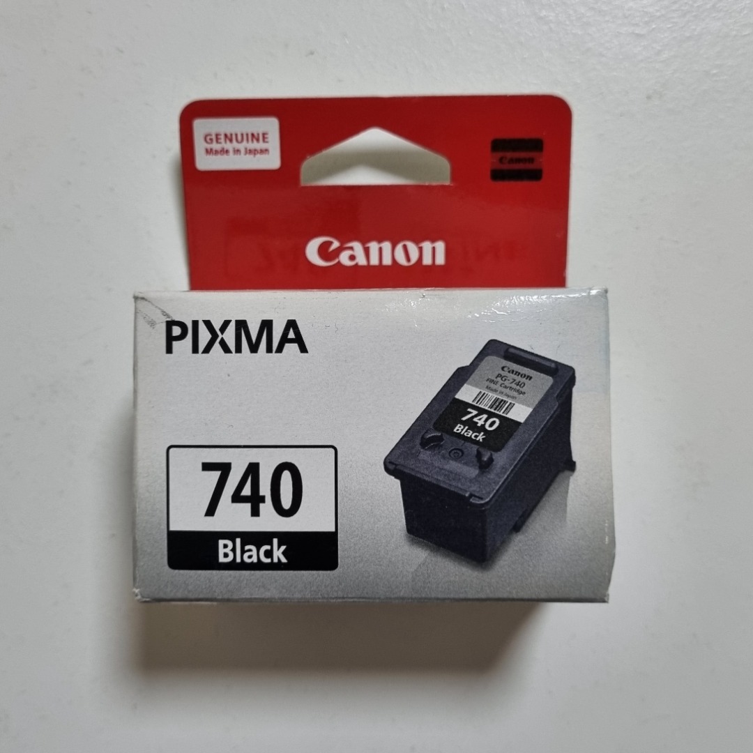 BNIB Canon 740 Black Original Ink Printer Cartridge PG-740 Pixma ...