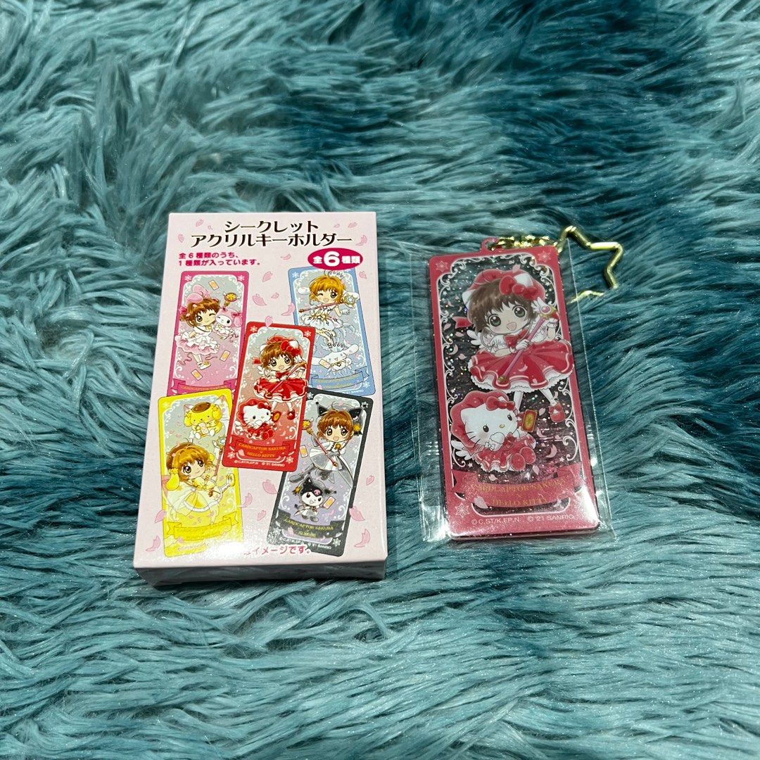 BNIP Sanrio X Cardcaptor Sakura Hello Kitty Blind Box Acrylic Keychain ...