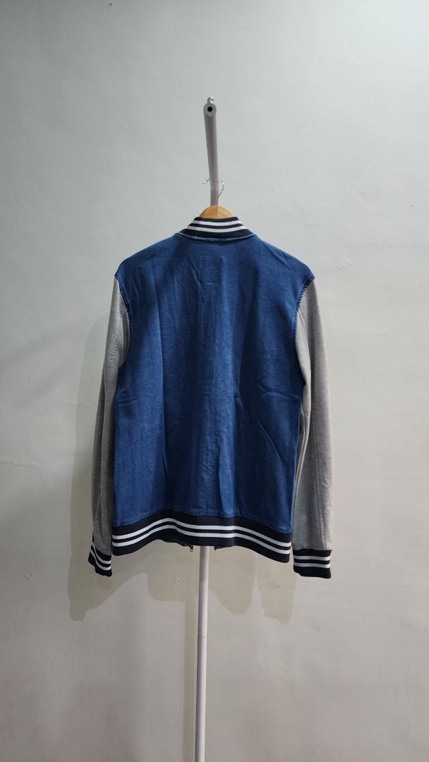 BOBSON Denim Cotton Varsity Jacket, Men's Fashion, Coats, Jackets and ...