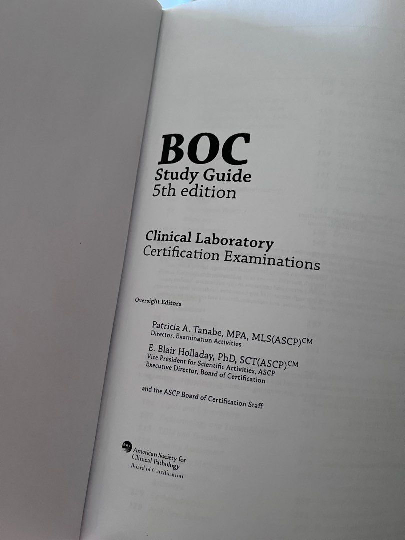 BOC 5th ed., Hobbies & Toys, Books & Magazines, Assessment Books on ...