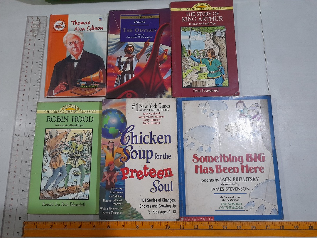 Book Bundle for Preteens - 6 pieces - Thomas Alva Edison, Homer The ...
