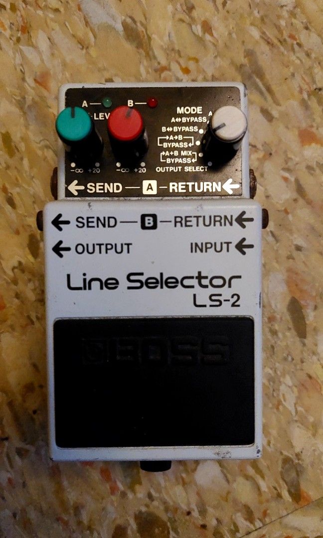 BOSS LS2 Line Selector Pedal, Hobbies & Toys, Music & Media, Music ...