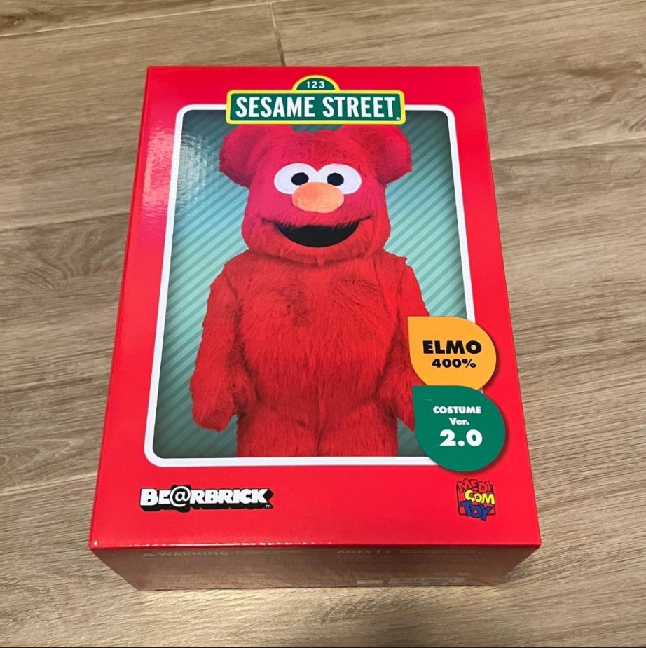 Brand new Bearbrick Elmo 400% V2 Red, Hobbies & Toys, Toys & Games on Carousell