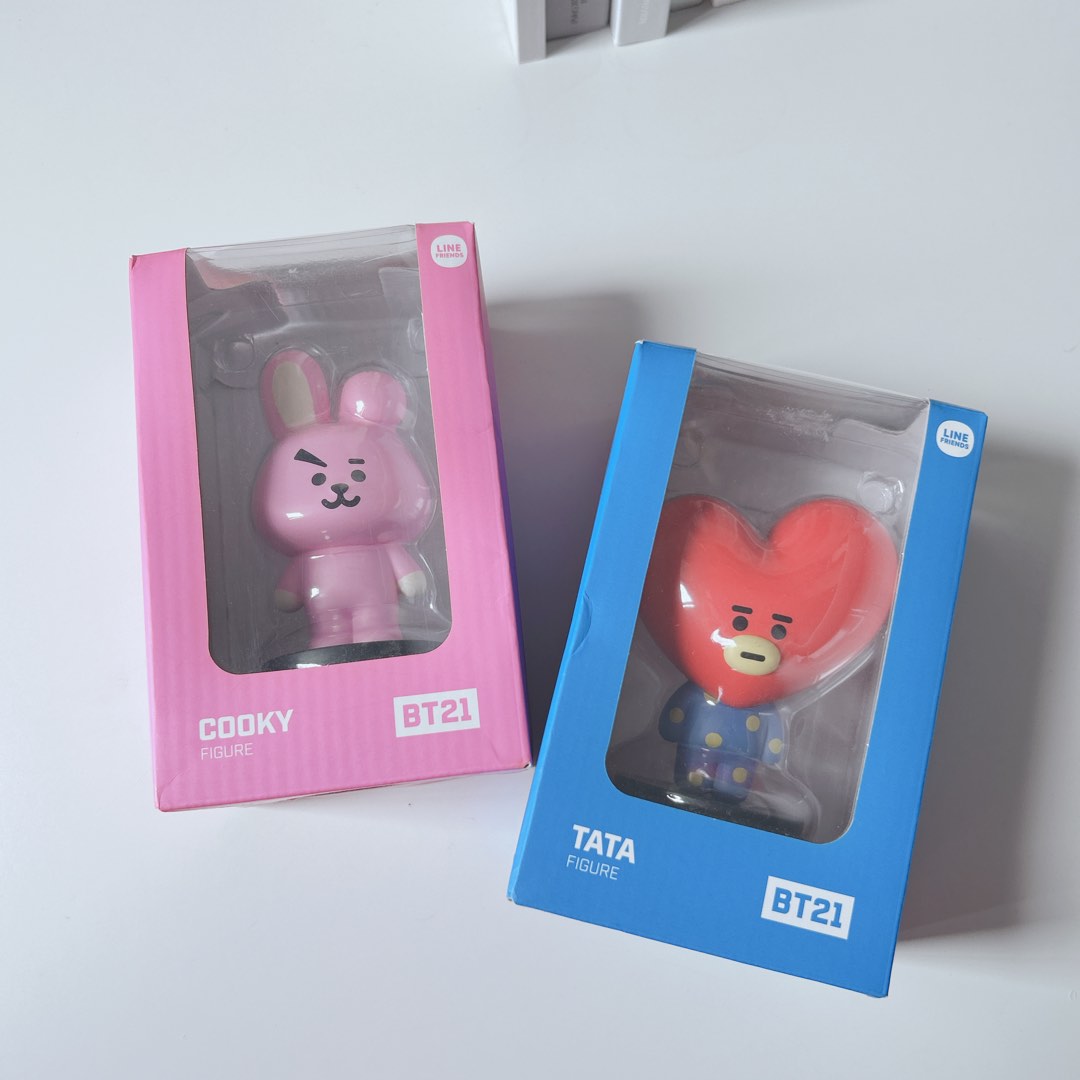 bt21 cooky tata figure (medium) - jungkook v taehyung, Hobbies & Toys ...