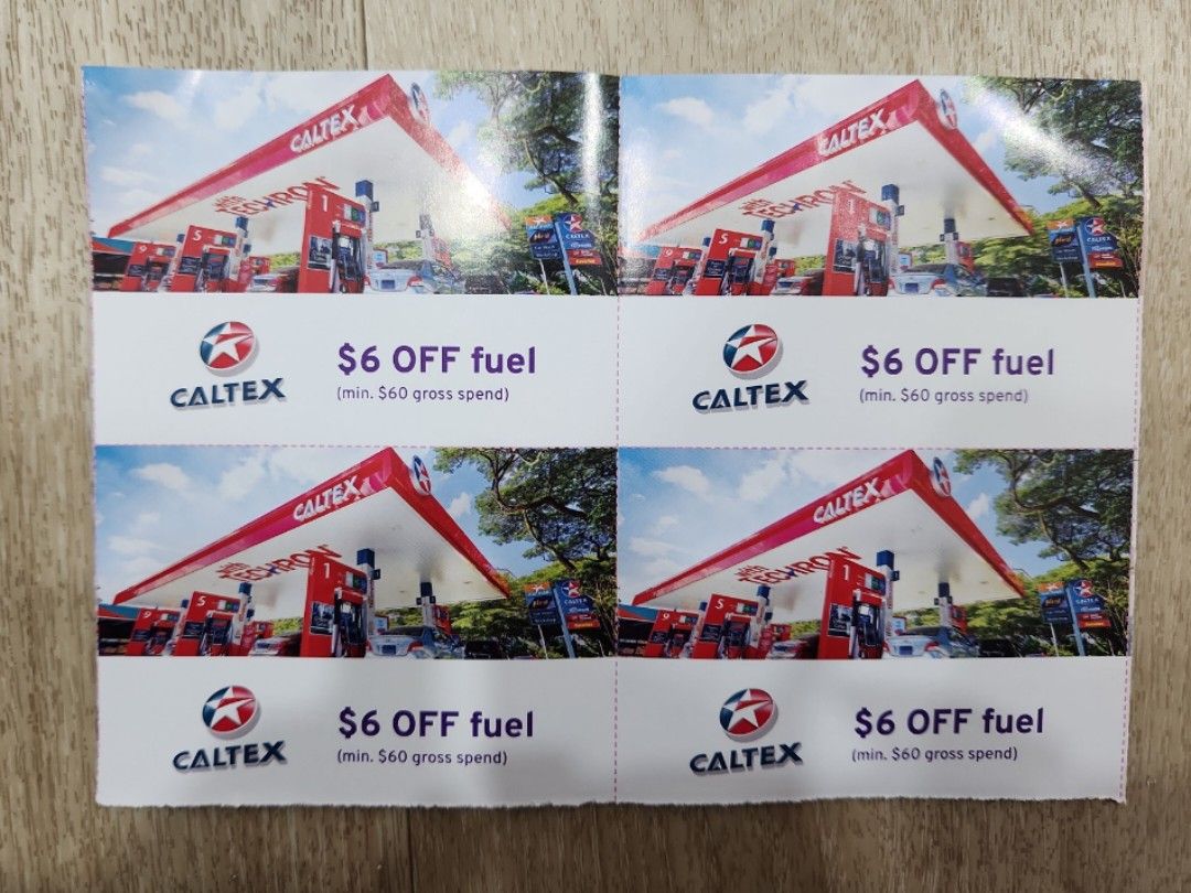 Caltex voucher, Tickets & Vouchers, Vouchers on Carousell