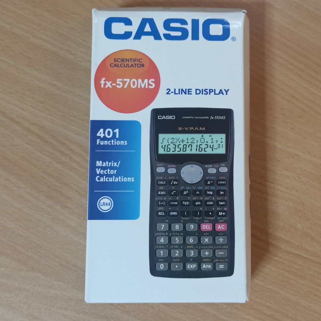 Casio fx-570MS Scientific Calculator, Hobbies & Toys, Stationery ...