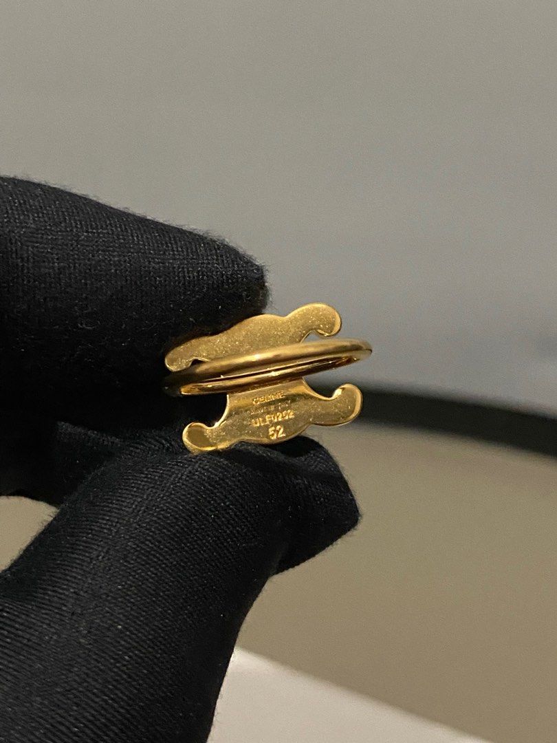CELINE TRIOMPHE RING, Luxury, Accessories on Carousell