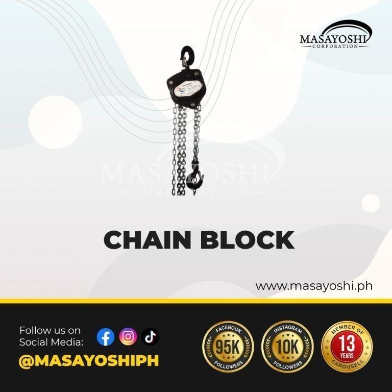 Chain Block Heavy Duty 12T x 3M | Lifting Equipment | Lifter ...