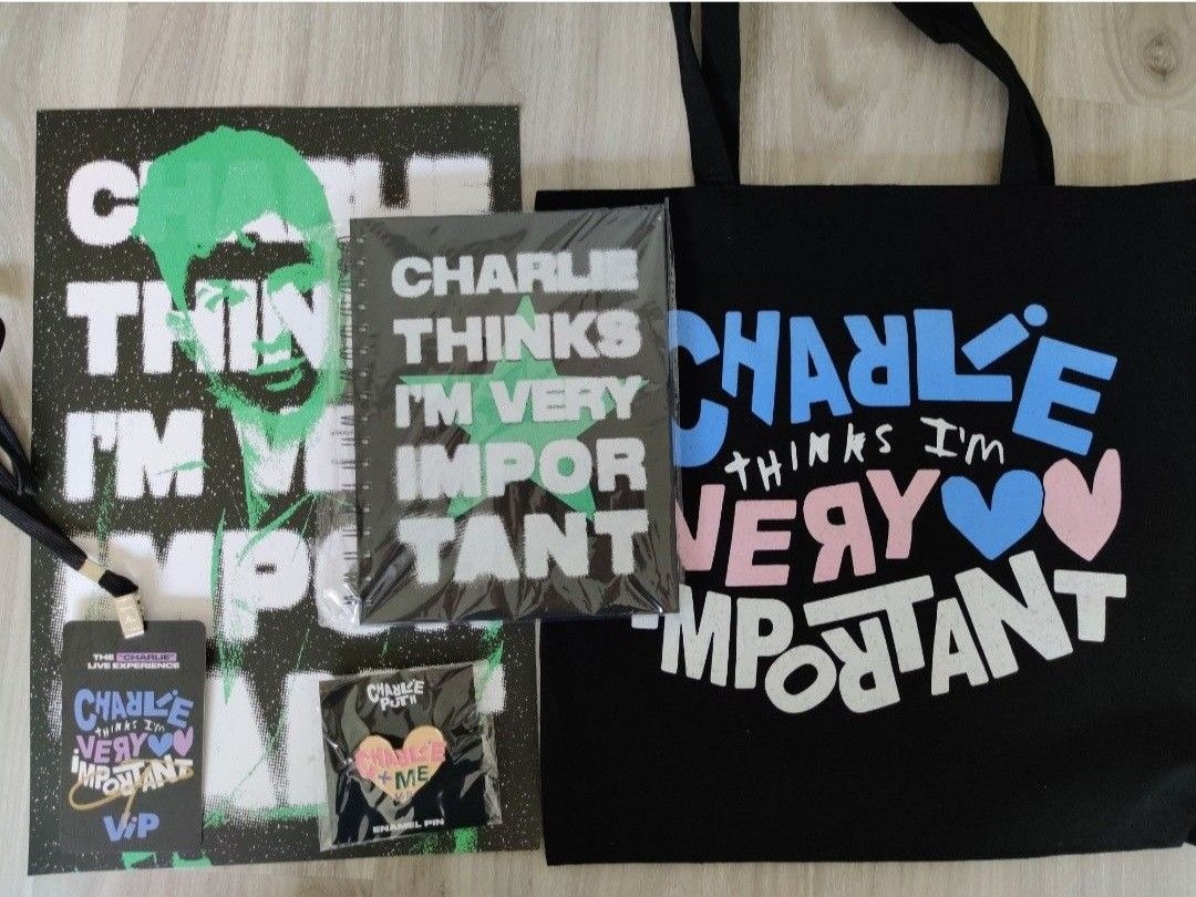 charlie puth VIP merchandise, Men's Fashion, Bags, Backpacks on Carousell