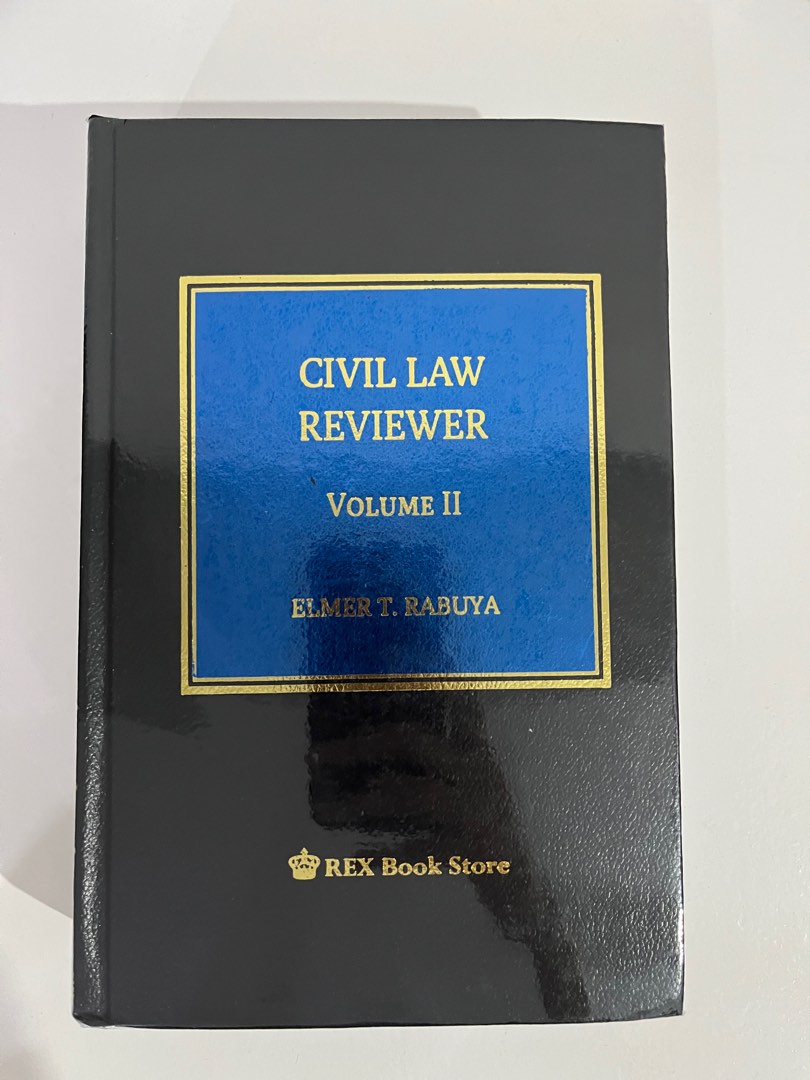 Civil Law Reviewer Vol. 2 by Rabuya (2017 ed), Hobbies & Toys, Books ...