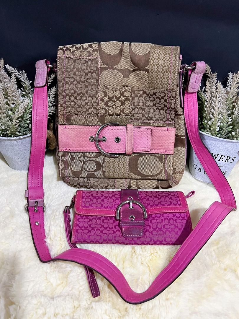 COACH SET SLING BAG & WALLET, Luxury, Bags & Wallets on Carousell