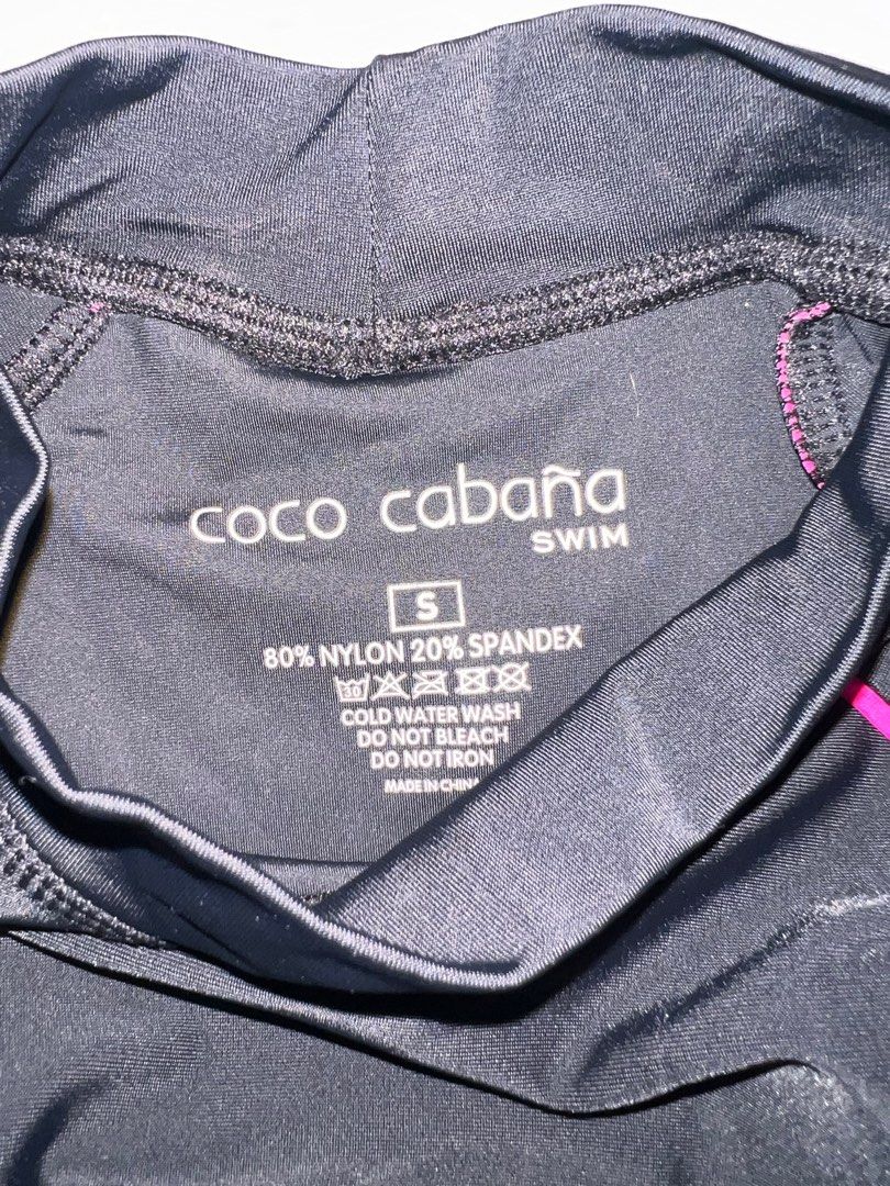 Coco Cabana Black Rash guard, Women's Fashion, Swimwear, Rash guard on ...