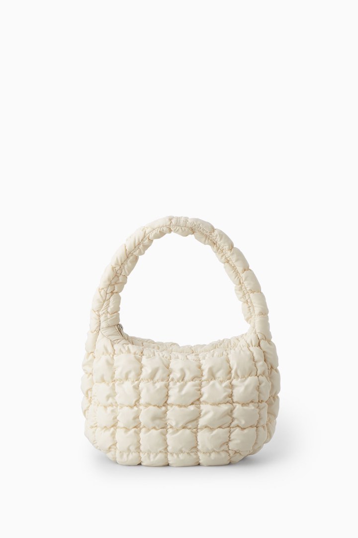 COS Mini Quilted Bag - Cream, Women's Fashion, Bags & Wallets, Shoulder ...