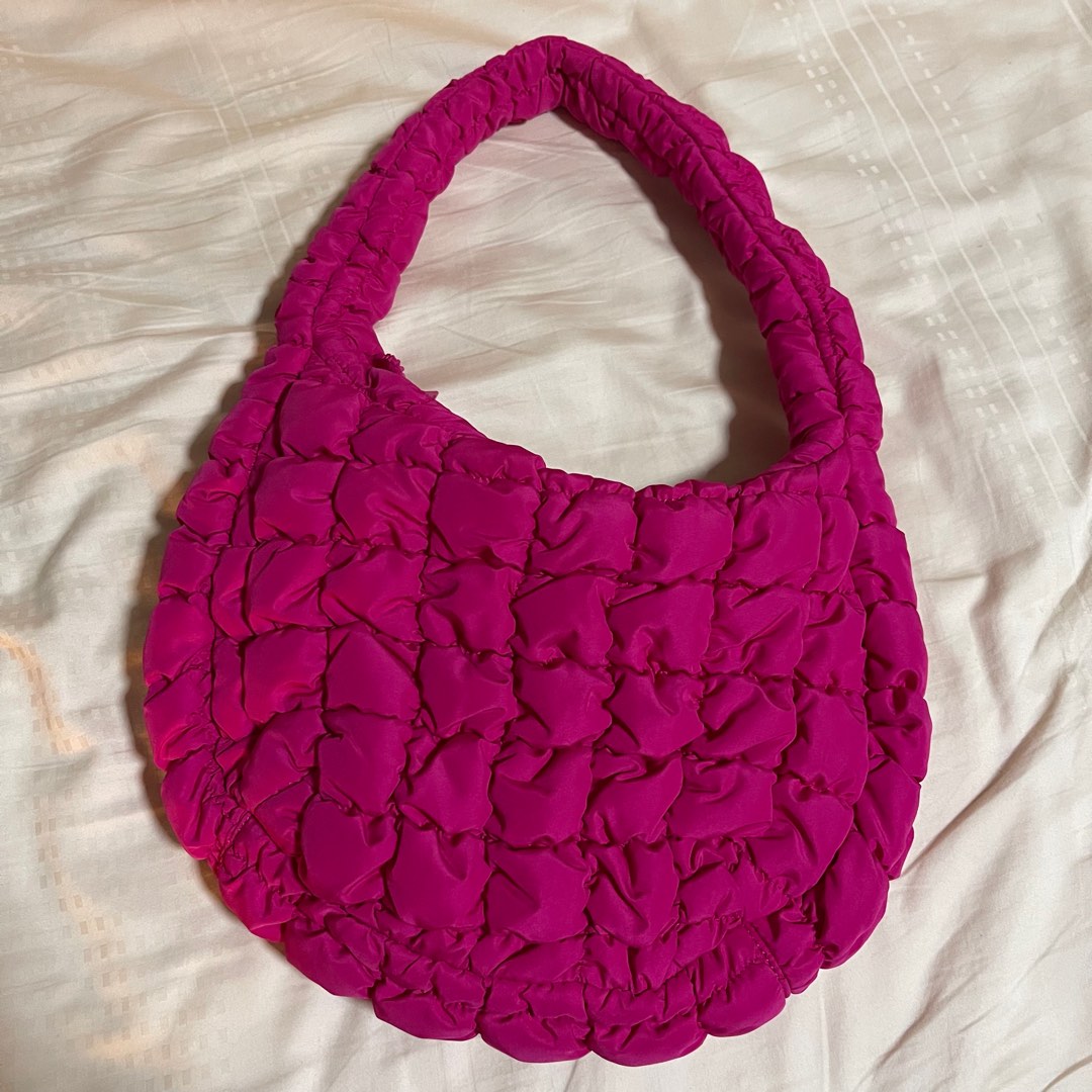 COS quilted bag - Bright pink, Women's Fashion, Bags & Wallets ...