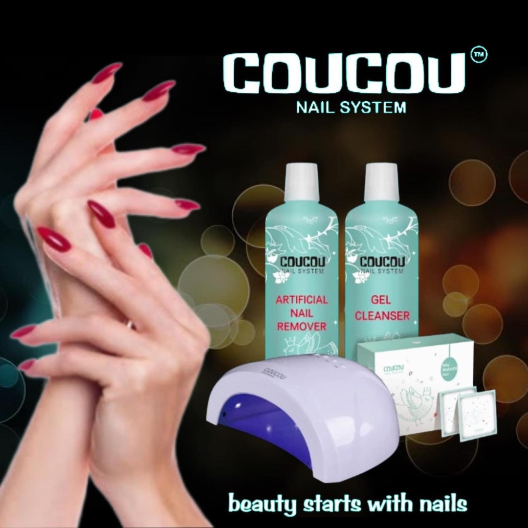 Coucou Nail System Gel Artificial Nail Remover 1000ml, Beauty ...