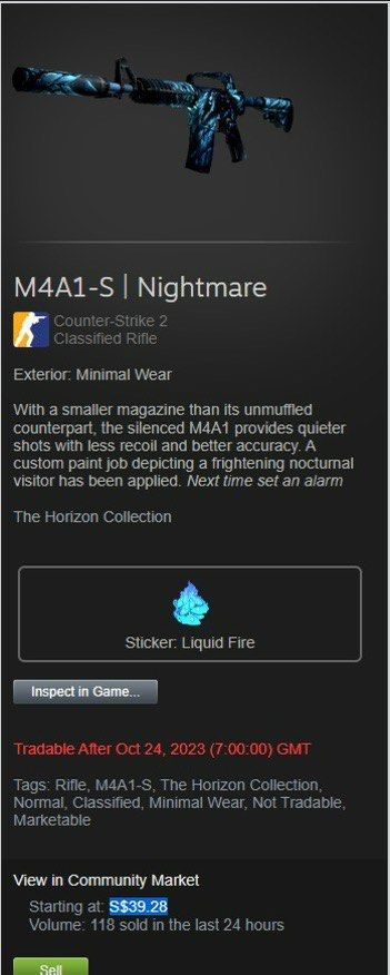 CSGO CS2 M4A1-S | Nightmare MW [BUFF PRICE], Hobbies & Toys, Toys ...