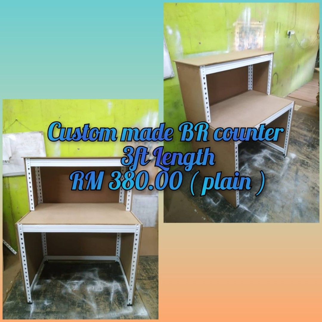Custom 3ft Boltless Counter ( New ), Furniture & Home Living, Furniture ...