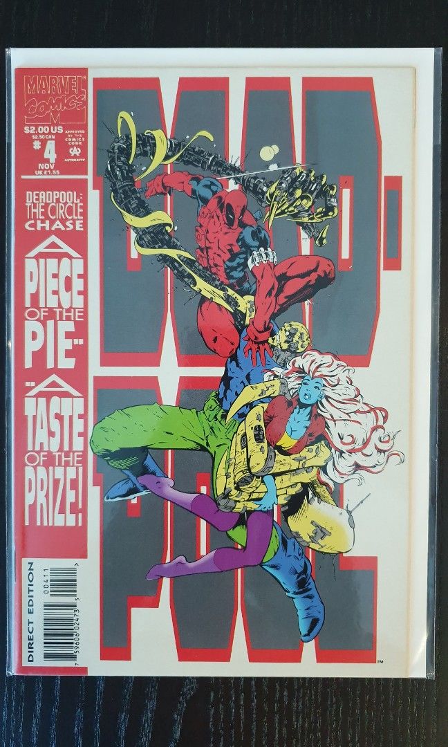 Deadpool The Circle Chase #1-4 (1993) Full Set Of 4, Deadpool Vs ...