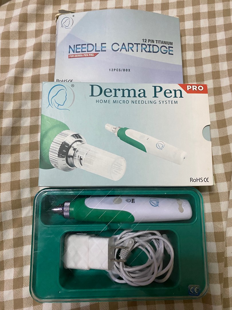 Derma Pen Pro with 12+1 Needle Cartridge, Beauty & Personal Care, Face ...