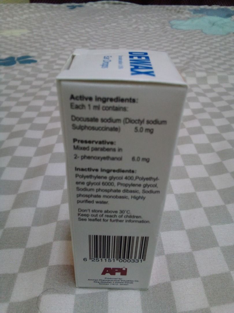 DEWAX Ear drops 10 ml + FREEBIE, Beauty & Personal Care, Ear Care on ...