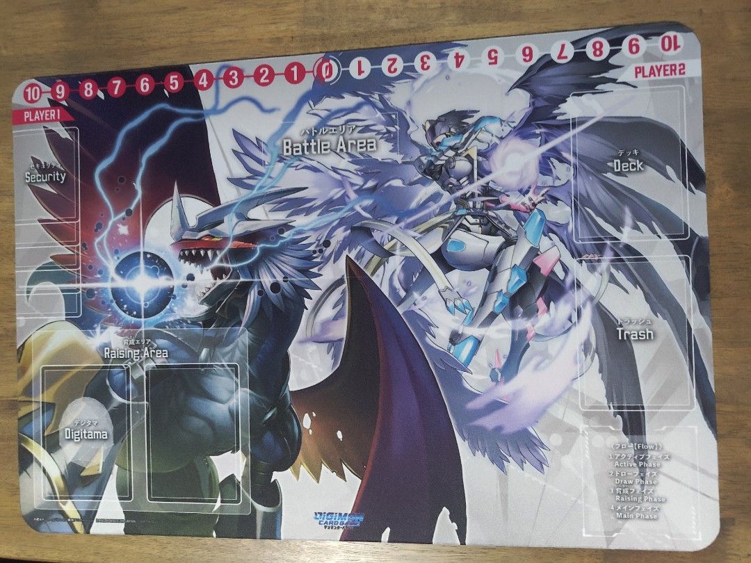 Digimon card game Playmat jogress imperialdramon mastemon, Hobbies & Toys, Toys & Games on Carousell