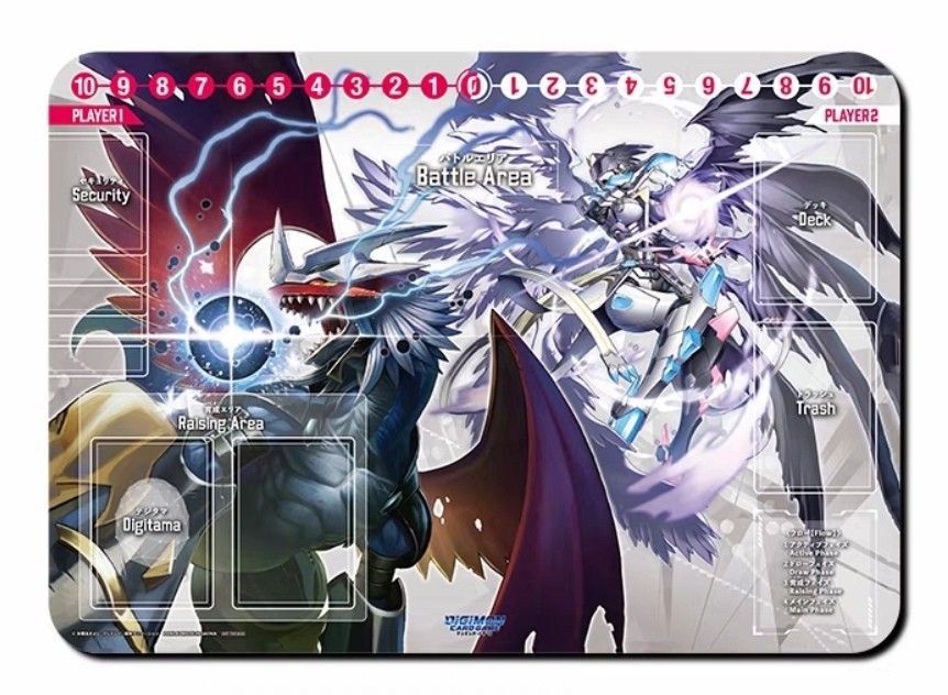 Digimon card game Playmat jogress imperialdramon mastemon, Hobbies ...
