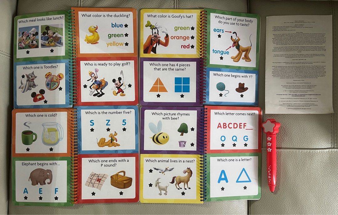 Disney Junior Mickey Mouse Clubhouse Quiz It Pen, 興趣及遊戲, 書本 & 文具, 小朋友書 ...