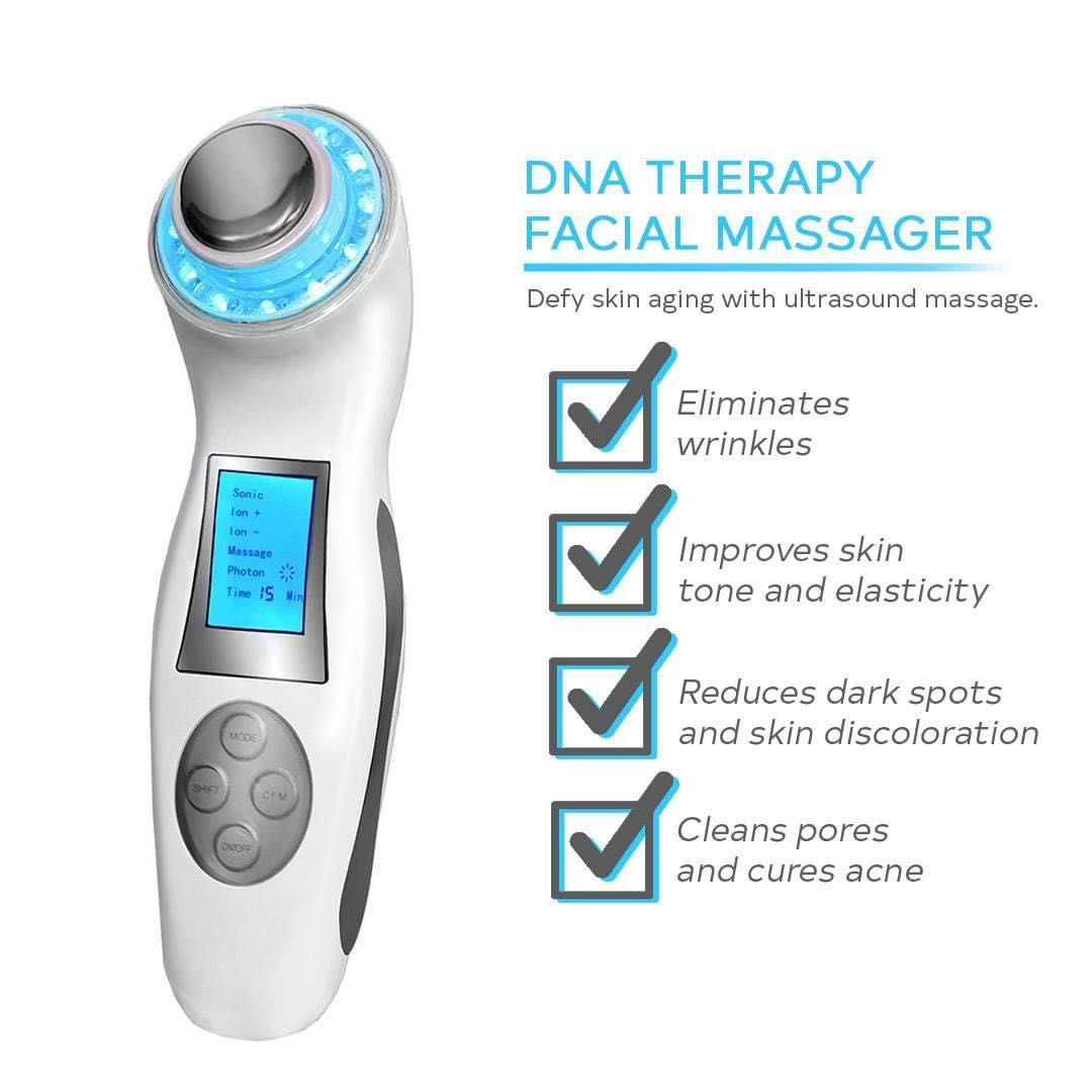 DNA Revolution Facial Red Blue Green Light Therapy Device, Beauty ...