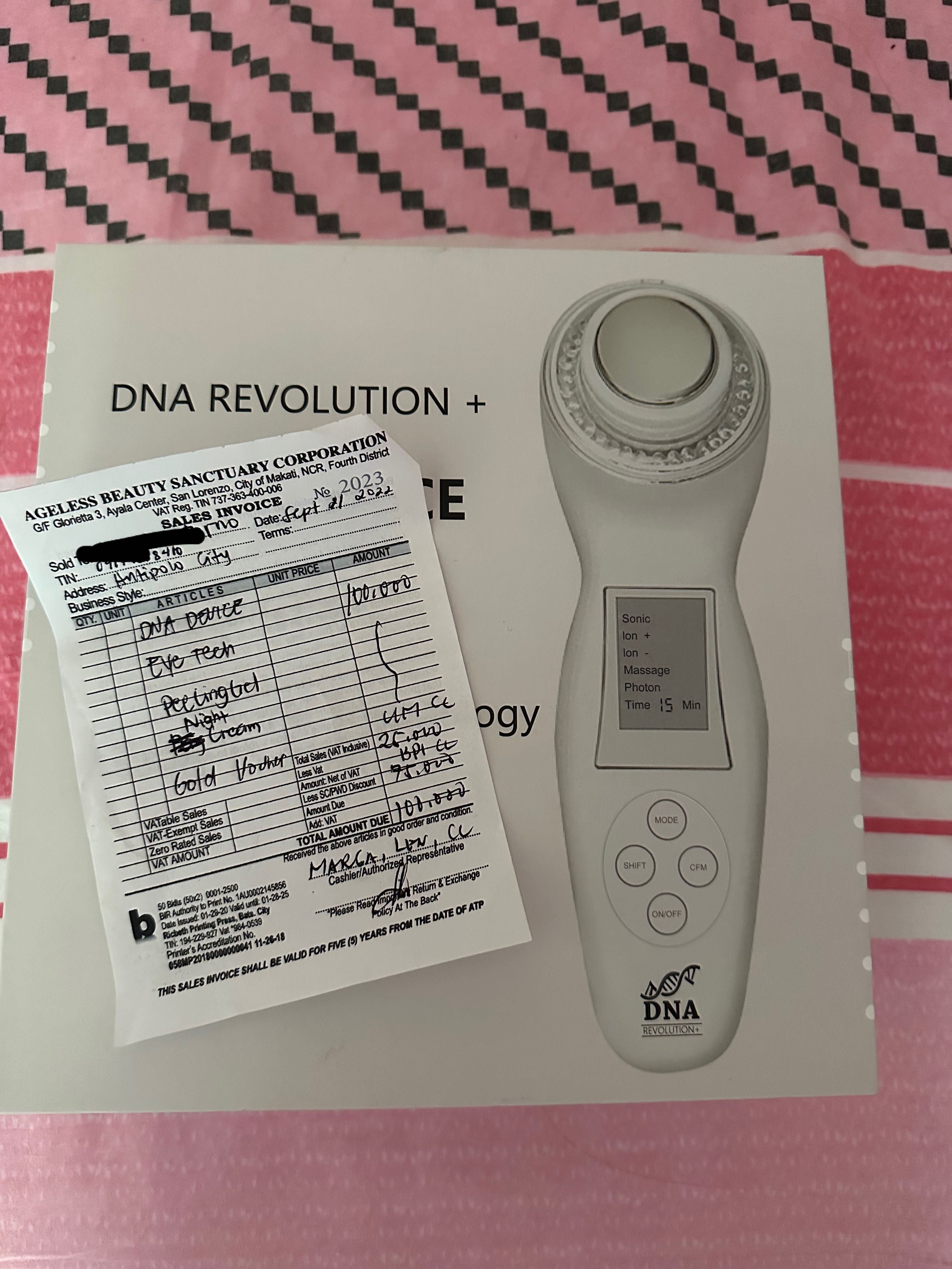 DNA Revolution Facial Red Blue Green Light Therapy Device, Beauty ...
