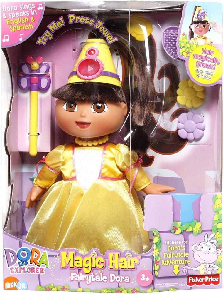 Dora the Explorer Magic Hair Fairytale Princess Dora Doll, Hobbies ...