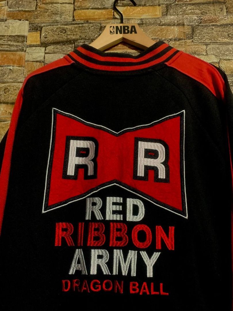 Dragon Ball Jacket Red Black Sukajan Japan Red Ribbon Army Varsity, Men ...