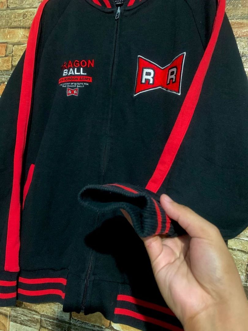 Dragon Ball Jacket Red Black Sukajan Japan Red Ribbon Army Varsity, Men ...