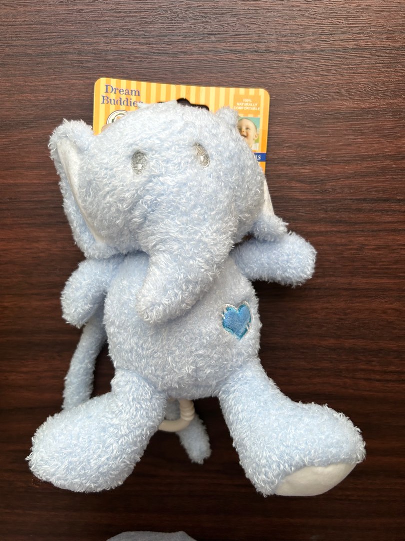 brand new musical soft toy - Edward blue elephant musical pull plush ...