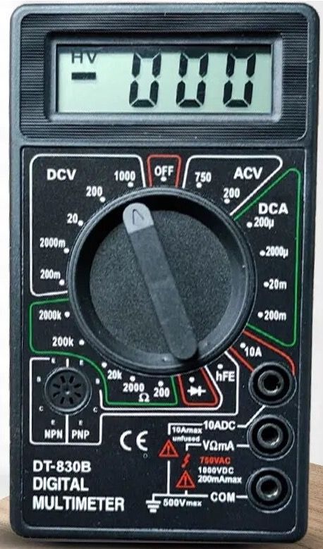 DT830B LCD Digital Multimeter Ammeter AC DC Voltmeter Mini Hand Held ...
