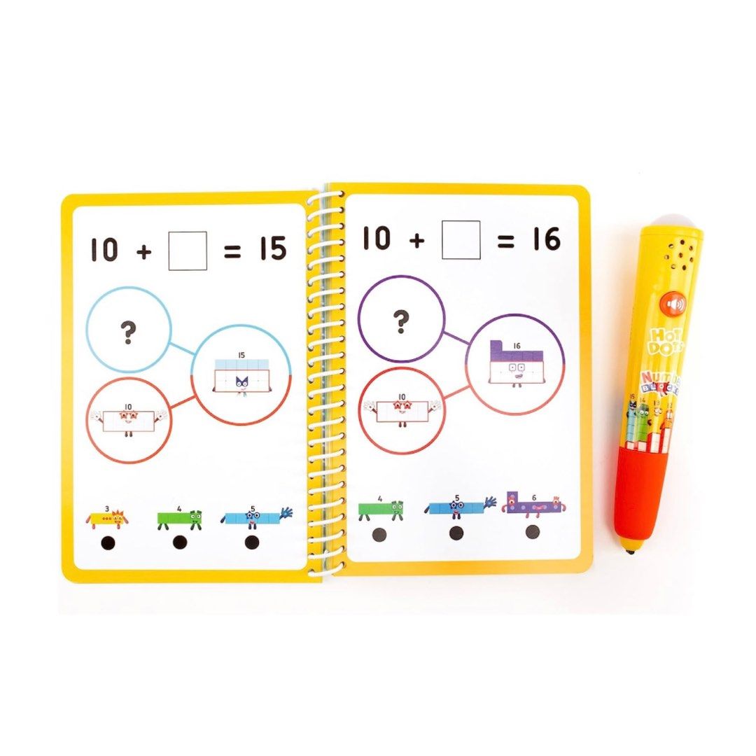 Educational Insights Hot Dots Numberblocks Workbook Numbers 11-20 with ...