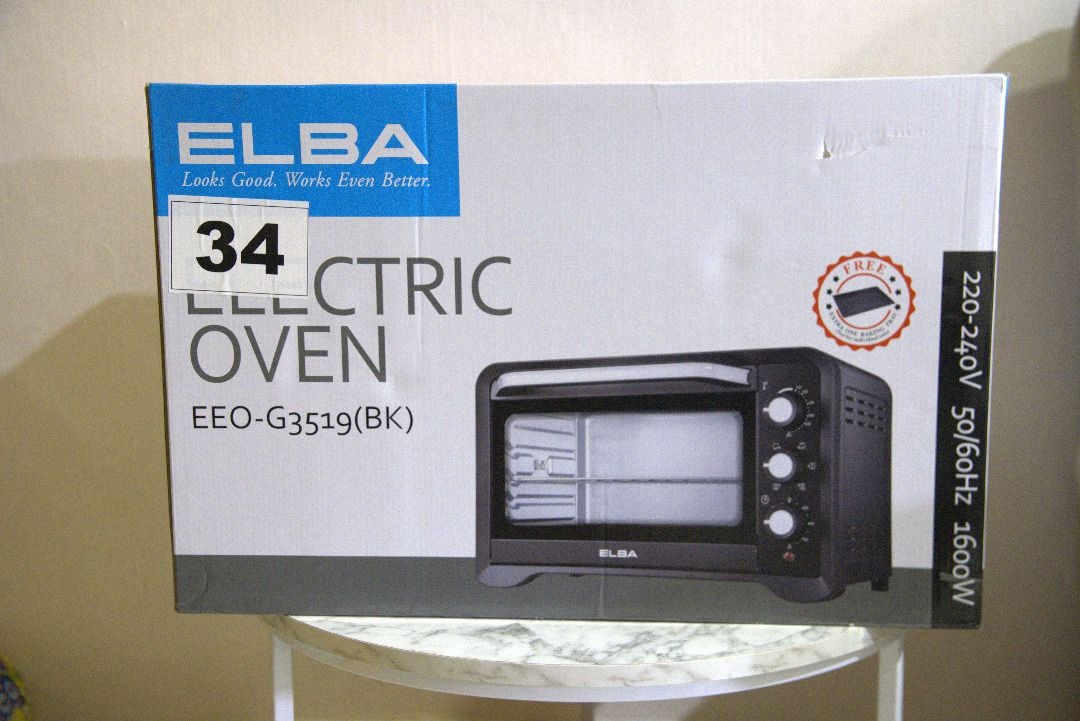 ELBA Electric Oven EEO-G3519(BK) - 35L, 6 Heating Selections ...