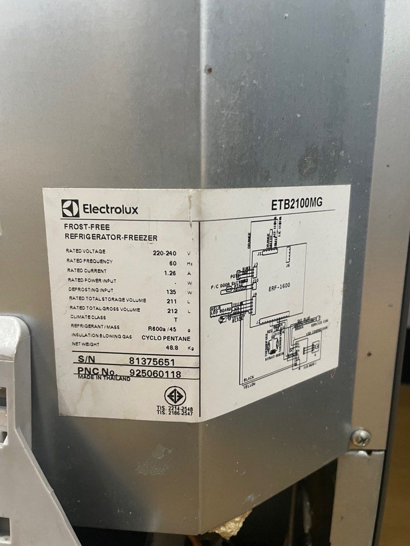 Electrolux Refrigerator Inverter, TV & Home Appliances, Kitchen ...