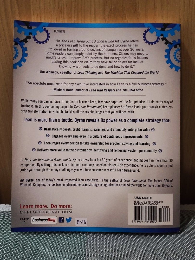 (ENG) The Lean Turnaround: Action Guide, Hobbies & Toys, Books ...