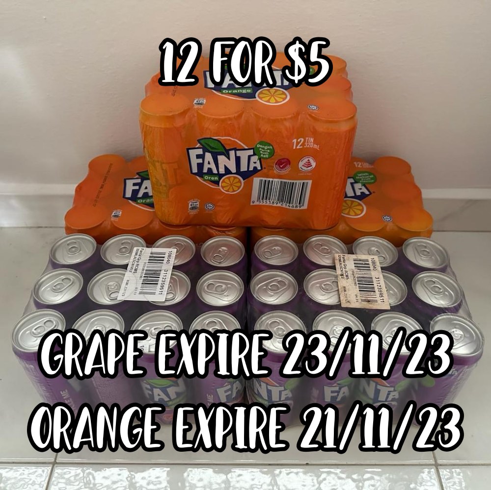 FANTA GRAPE ORANGE 320ML, Food & Drinks, Beverages on Carousell