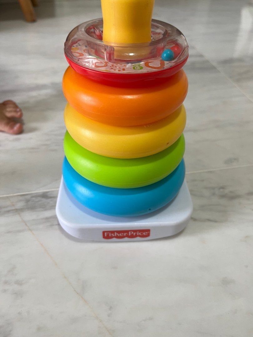 Fisher price stacking ring toy, Babies & Kids, Infant Playtime on Carousell