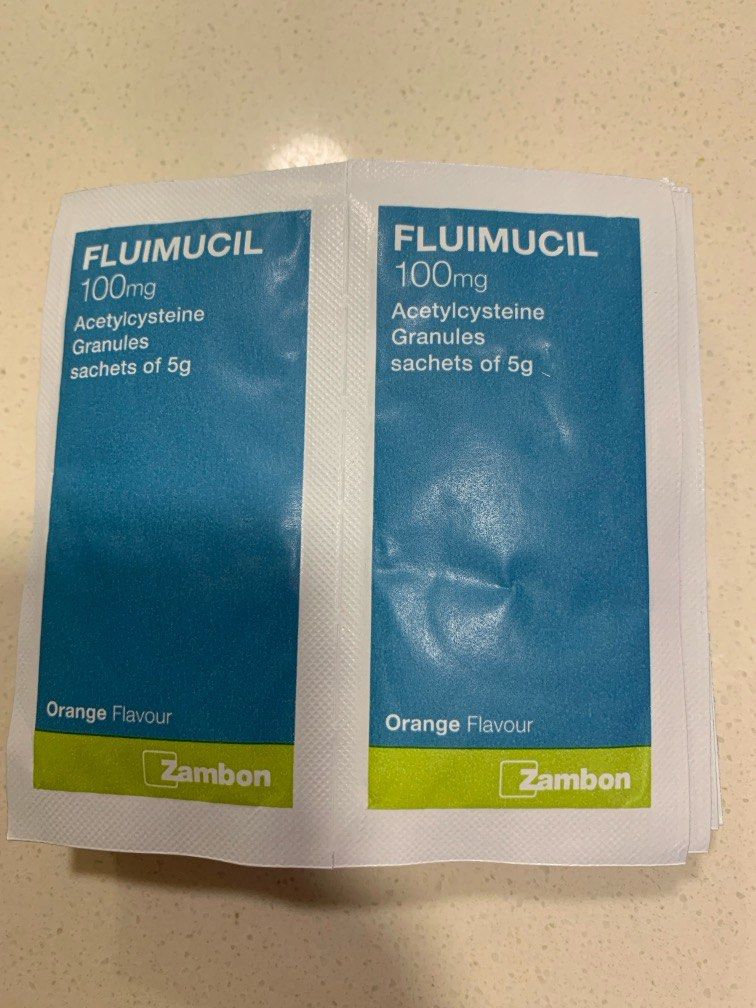 FLUIMUCIL Sachet of 5g, Health & Nutrition, Health Supplements ...