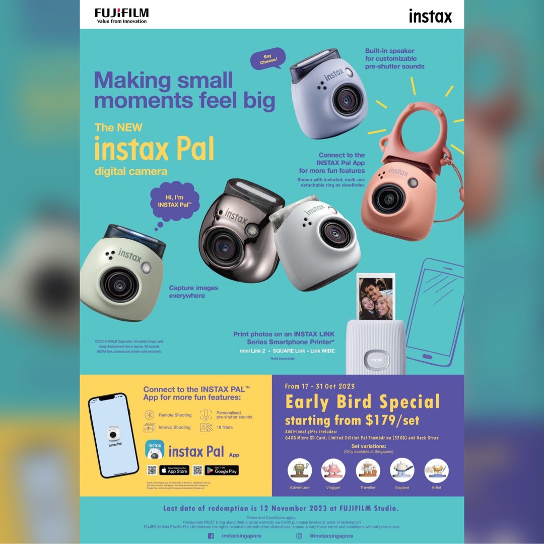 FUJIFILM Instax Pal, Photography, Cameras on Carousell