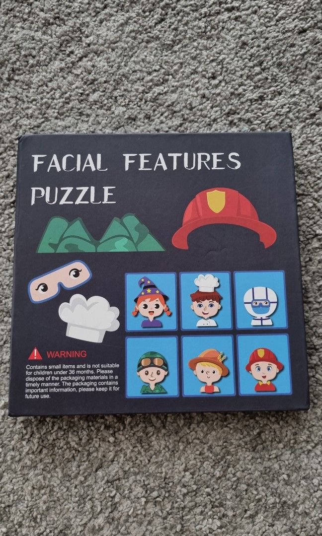 FUN Puzzle for Kids to Learn Facial Features, Hobbies & Toys, Toys ...