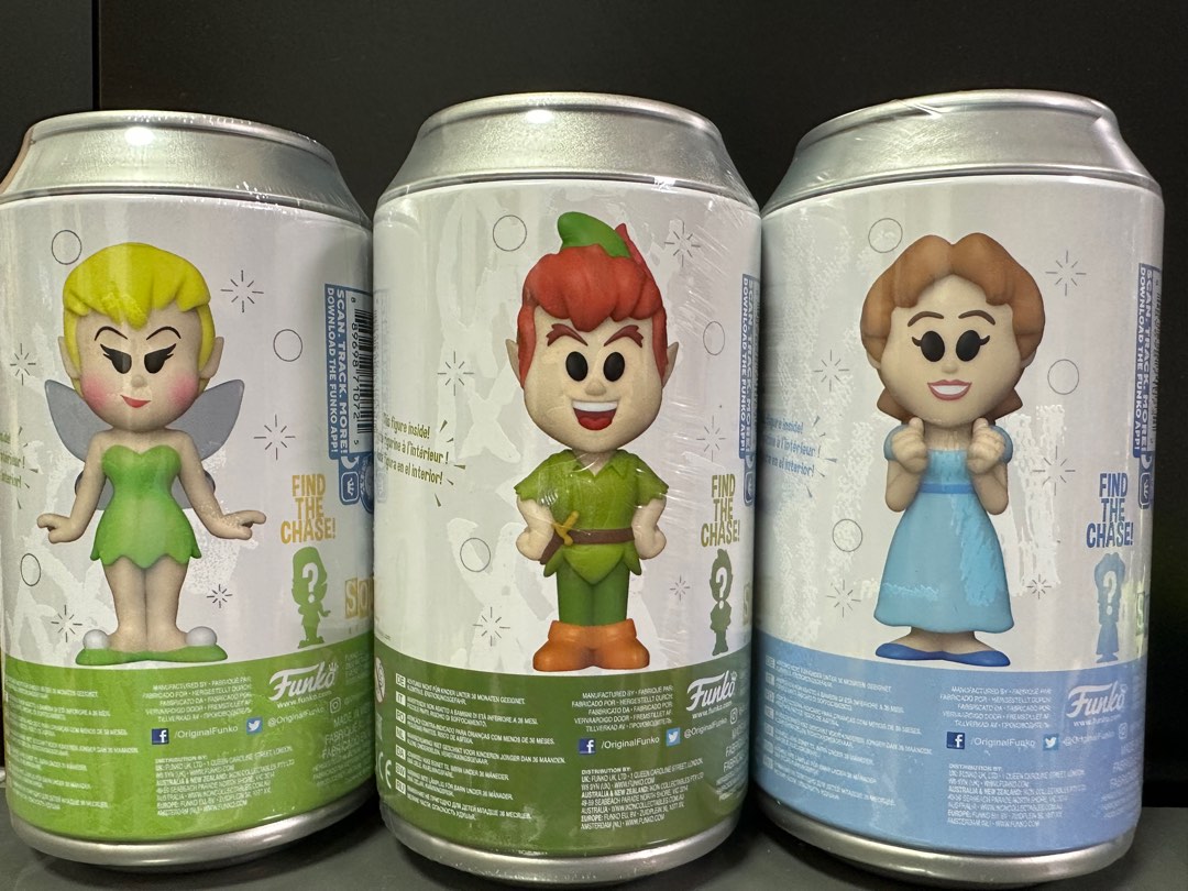 Funko pop soda Peter Pan tinker bell, 興趣及遊戲, 玩具 & 遊戲類 - Carousell