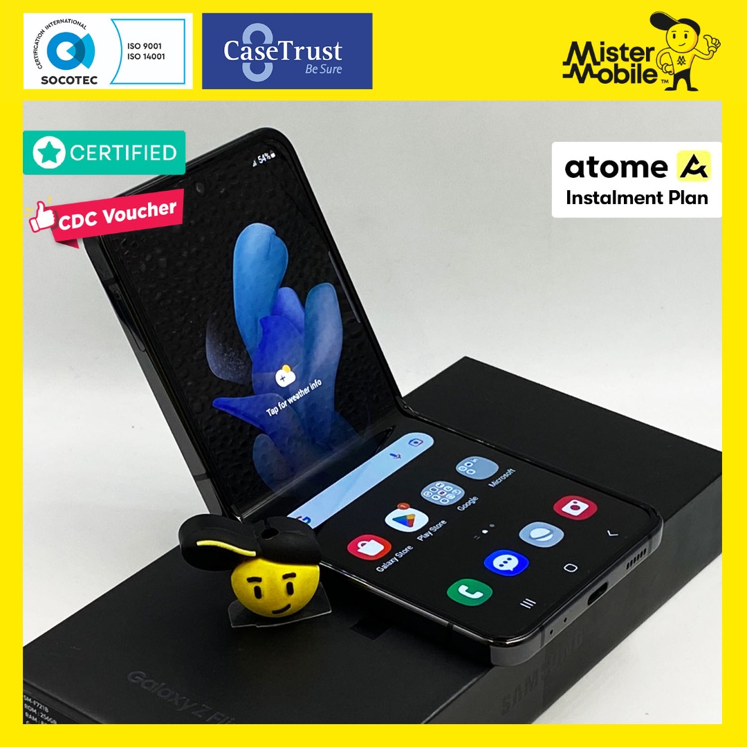 Galaxy Z Flip 4 Graphite 256GB, Mobile Phones & Gadgets, Mobile Phones ...