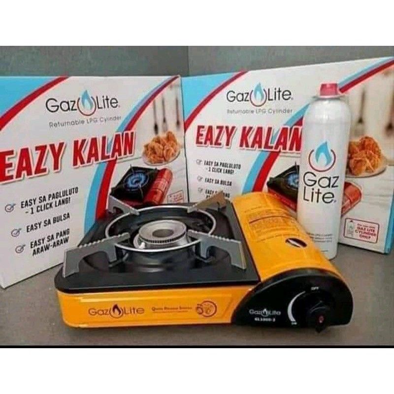 GAZLITE Eazy Kalan Returnable LPG Cylinder with FREE LPG Butane 230g ...