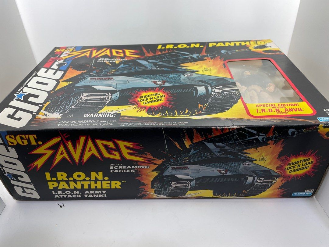 G.I Joe sgt Savage ,IRON Panther with IRON Anvil Figure vintage 1994 ...