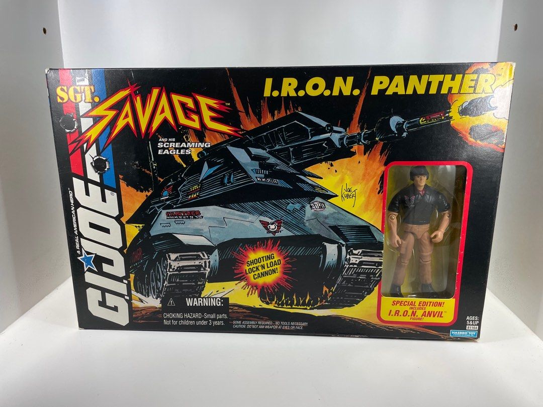G.I Joe sgt Savage ,IRON Panther with IRON Anvil Figure vintage 1994 ...