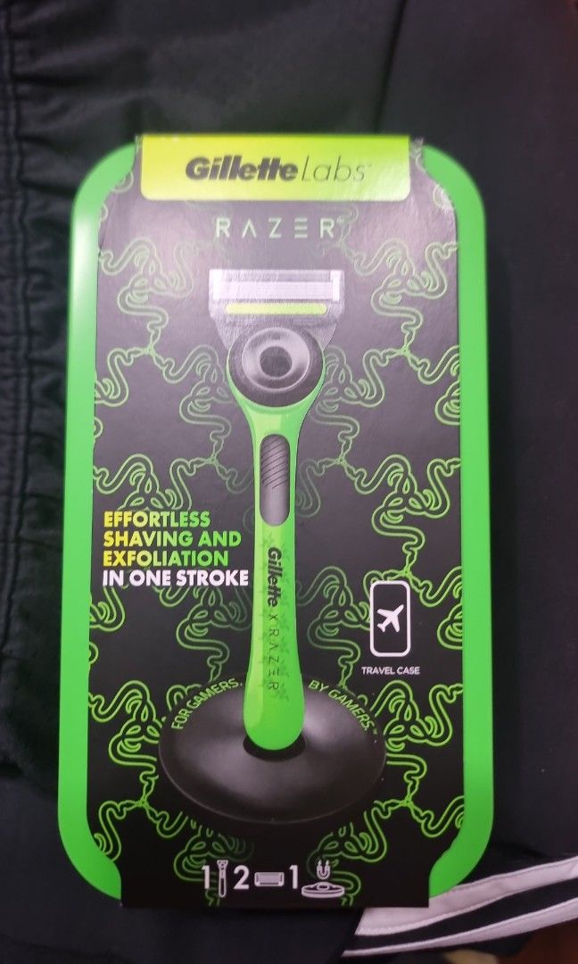 Gillette Labs x RAZER Razor with travel case, Beauty & Personal Care ...