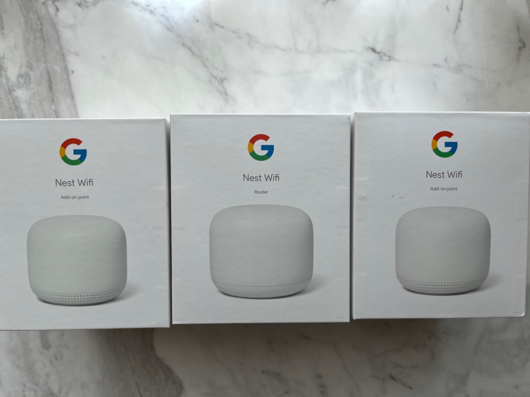 Google Nest Wifi router and 1 add on point, Computers & Tech, Parts & Accessories, Networking on ...